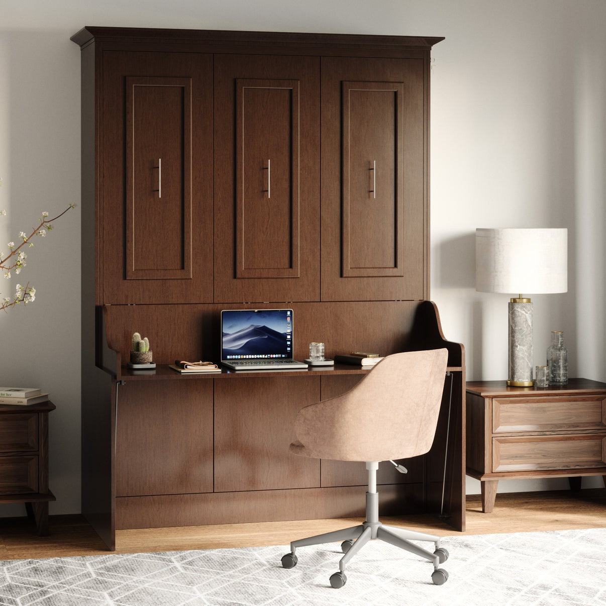 Carsyn Queen Murphy Bed with Desk – Urban Loft Furnishings